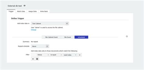 Write No Match Database Entries To External Database · Docuware Support