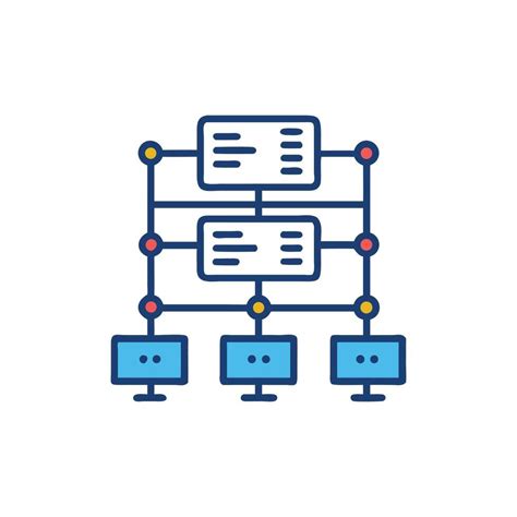 Computer Network Structure Connection Diagram System Visualization On