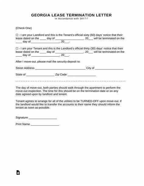 Separation Agreement Template Georgia