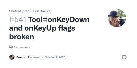 tool onkeydown and onkeyup flags broken · issue 541 · sketchup api