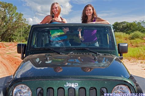 Two Girls Stuck In Mud With Their Jeep And Their Boots