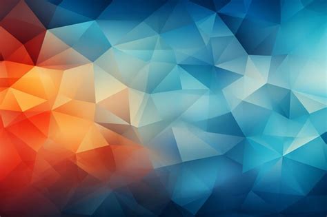 Premium Ai Image Geometric Triangular Patterns In Multicolor Generative Ai