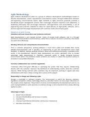 Agile Methodology Manifesto Advantages In Software Development Course Hero