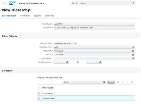 using flexible hierarchies instead of standard hie sap community