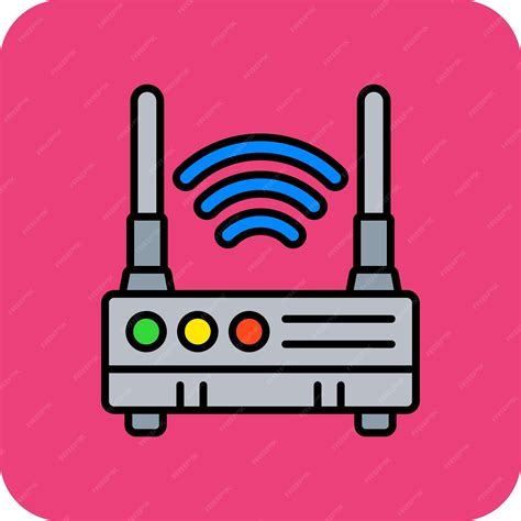 Premium Vector Wireless Router Icon