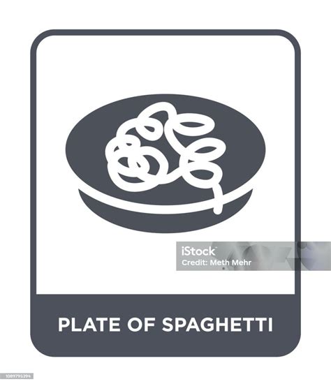 비스트로 및 레스토랑 컬렉션에서 흰색 배경 유행 스파게티 접시에 스파게티 아이콘 벡터의 접시 가득 아이콘 국수에 대한 스톡 벡터 아트 및 기타 이미지 Istock