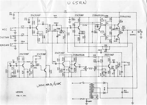 Keyboard Amp Schematic Diagram Circuit Diagram