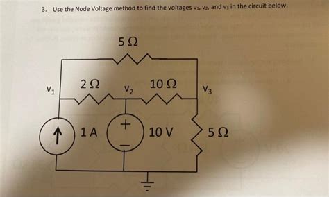 Solved Use The Node Voltage Method To Find The Voltages Chegg