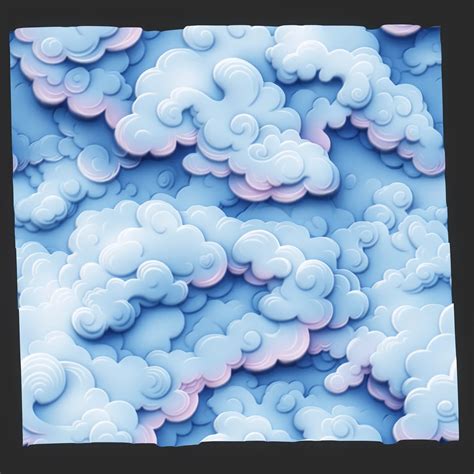 Stylized Clouds Seamless Texture Flippednormals