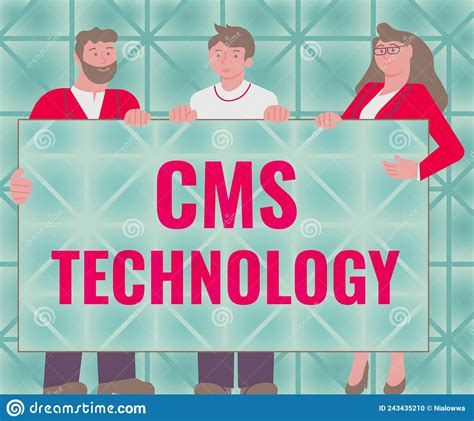 Hand Writing Sign Cms Technology Business Concept Programs That Are