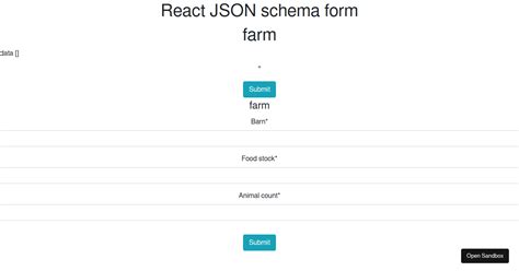 Json Schema Form Codesandbox