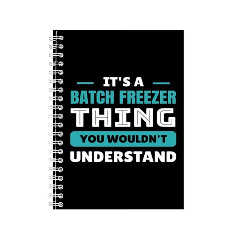 Batch Freezer A5 Notebook Spiral Lined Job Quotes Graphic Notepad T