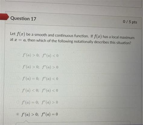 solved let f x be a smooth and continuous function if f x