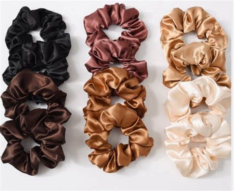 Silk Scrunchies Silk Hair Tie Satin Silk Scrunchies Anti Etsy
