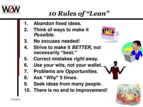 Ppt 10 Rules Of “lean” Powerpoint Presentation Free Download Id