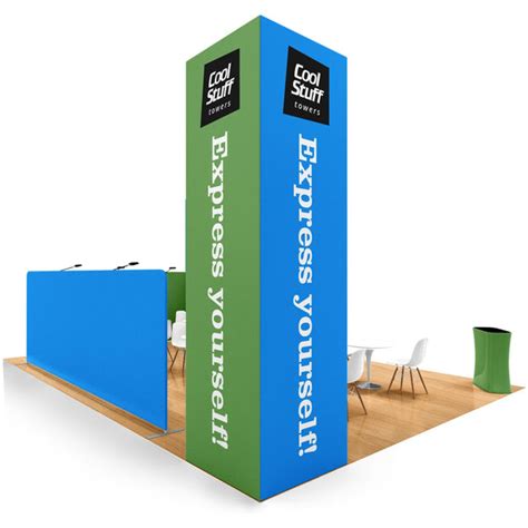 14ft Trade Show Display Tower 4ft X 4ft X 14ft Extra Large Banner St
