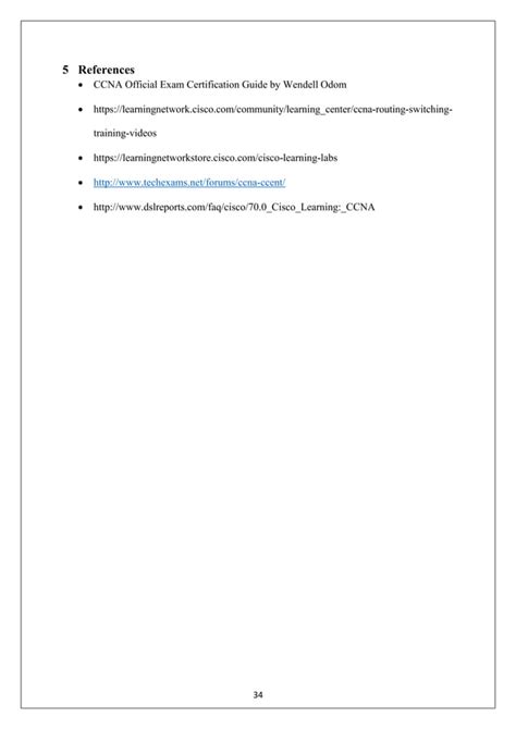 Training Report On CCNA PDF