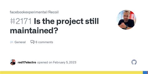 is the project still maintained · facebookexperimental recoil