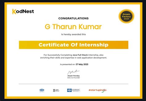 g tharun kumar on linkedin might be a late posting but felt the