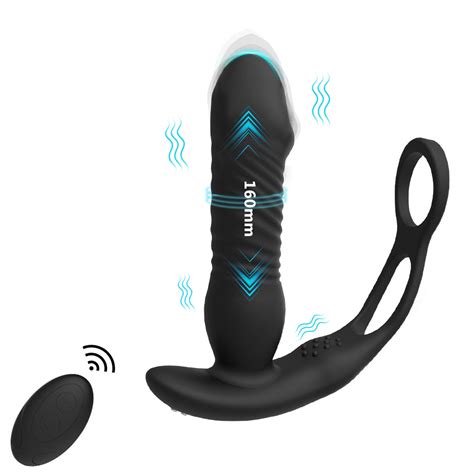 Thrusting Prostate Massager Remote Control Cock Ring Levett