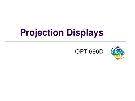 Ppt Projection Displays Powerpoint Presentation Free Download Id