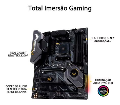 Placa Mae Asus Tuf Gaming X Plus Rgb Wi Fi Mebuscar Brasil