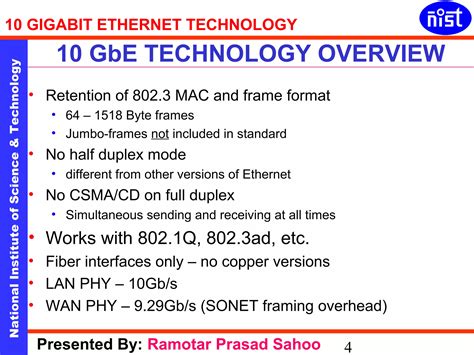 10 Gigabit Ethernet Technology Ppt
