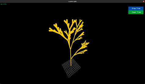 made a 3d l system using go and raylib r raylib