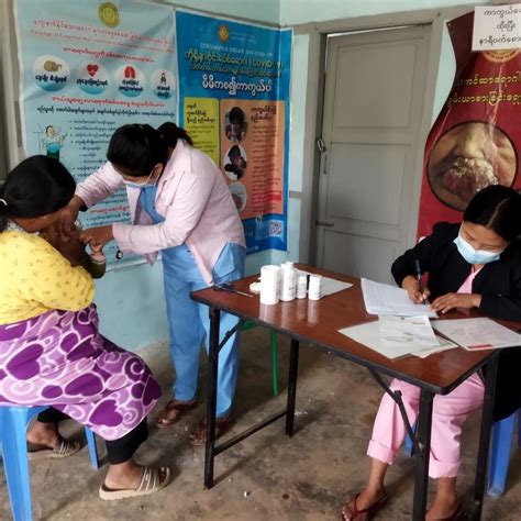 လဟယ်မြို့တွင် အသက် ၆ လမှ ၅ နှစ်ခွဲအောက် ကလေးသူငယ်များအား သန်ချ‌ဆေးနှင့် ဗီတာမင်အေ ပုံမှန်ကာကွယ