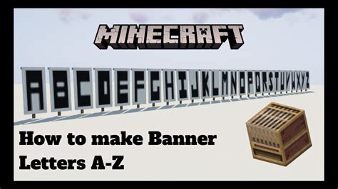 How To Make Banner Letters In Minecraft 2021 Youtube