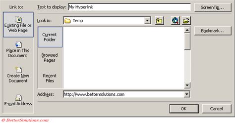 Excel Cells Ranges Hyperlinks