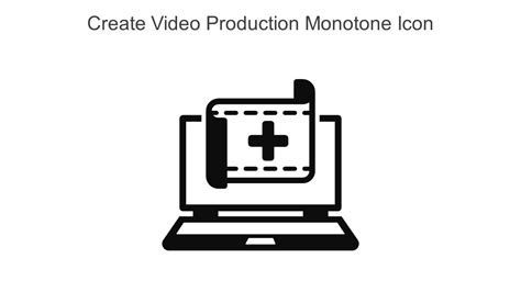 create video production monotone icon in powerpoint pptx png and