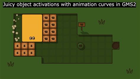 adding game juice to object activations with animation curves r gamemaker