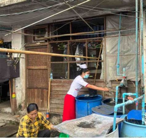 လမ်းမတော်မြို့နယ်တွင် သွေးလွန်တုပ်ကွေးရောဂါကြိုတင်ကာကွယ်ရေး အဘိတ်ဆေးခတ