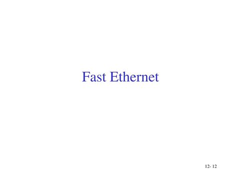 PPT Ethernet Fast Ethernet And Gigabit Ethernet PowerPoint Presentation ID