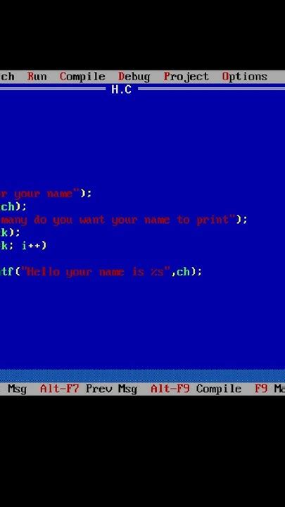 Print How Many Time Do You Want To Print Your Name In C Language Shortsfeed Shortvideo Shorts