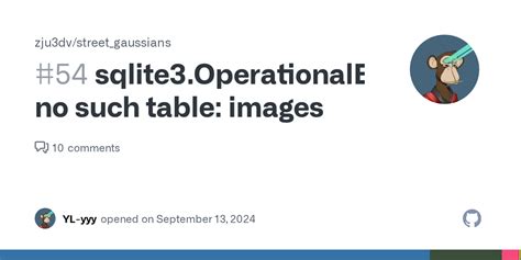 Sqlite3operationalerror No Such Table Images · Issue 54 · Zju3dvstreetgaussians · Github