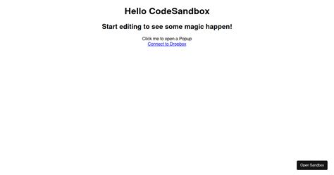 React Oauth Popup Examples Codesandbox