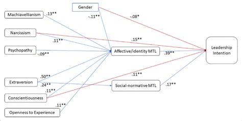Mediation Model Showing Significant Direct And Indirect Paths P
