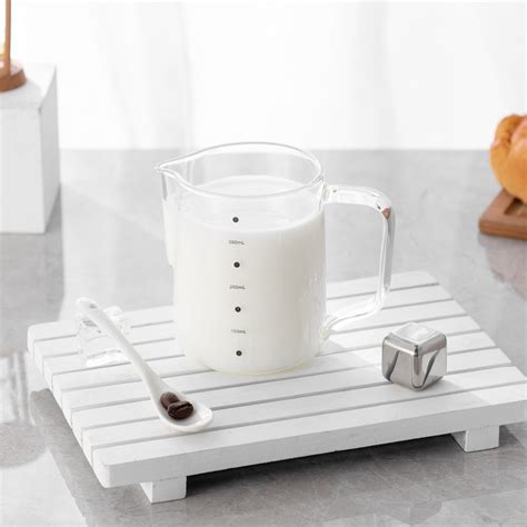 Badu Bg Кана за разпенване на мляко от високо боросиликатно стъкло 20 Oz 600 Ml еспресо кафе