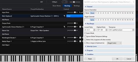 connecting an external midi keyboard with midi ports cantabile