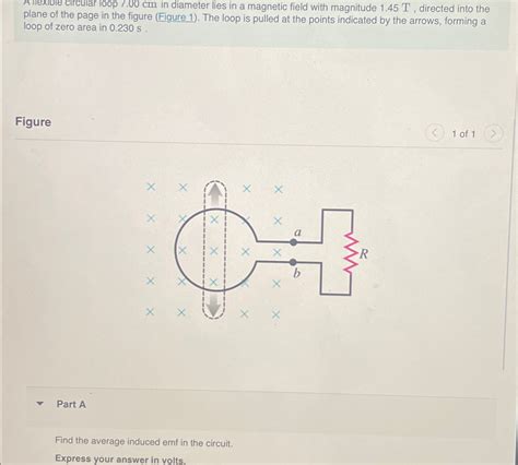 solved a flexible circular loop 7 00cm ﻿in diameter lies in