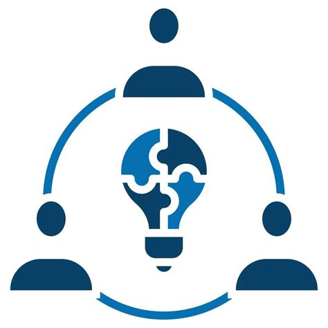 Collaborative Solutions Icon Line Vector Illustration 35193662 Vector