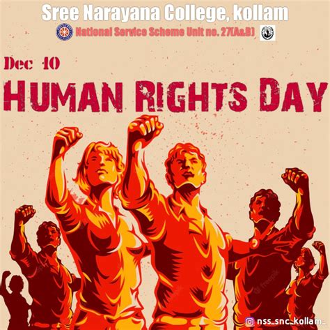 Human Rights Day Celebration Sree Narayana College