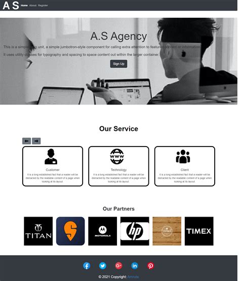 github amrutasudke as agency website of agency is created by using