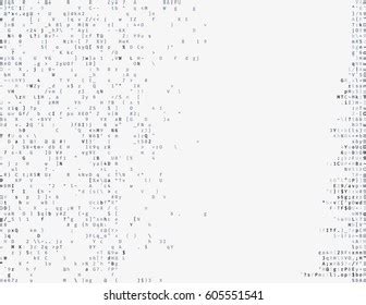 Corrupted Source Code Modern Vector Illustration Stock Vector Royalty Free