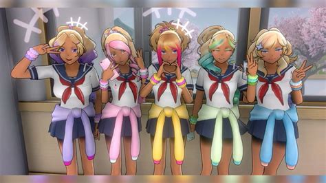The Bullies 💜🩷💛💚🩵 Yandere Simulator Yandere Simulator Fan Art Yandere