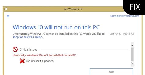 如何在 Windows 上修复 CPU 不兼容错误消息 ErrorTools