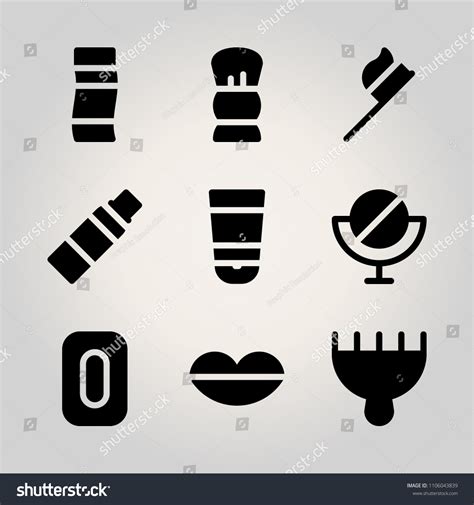 Beauty Icon Set Sex Client Girlfriend Stock Vector Royalty Free