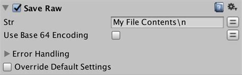 save raw action for playmaker easy save for unity